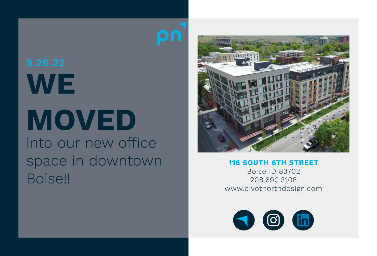 New Office in Downtown Boise!! - Pivot North Architecture